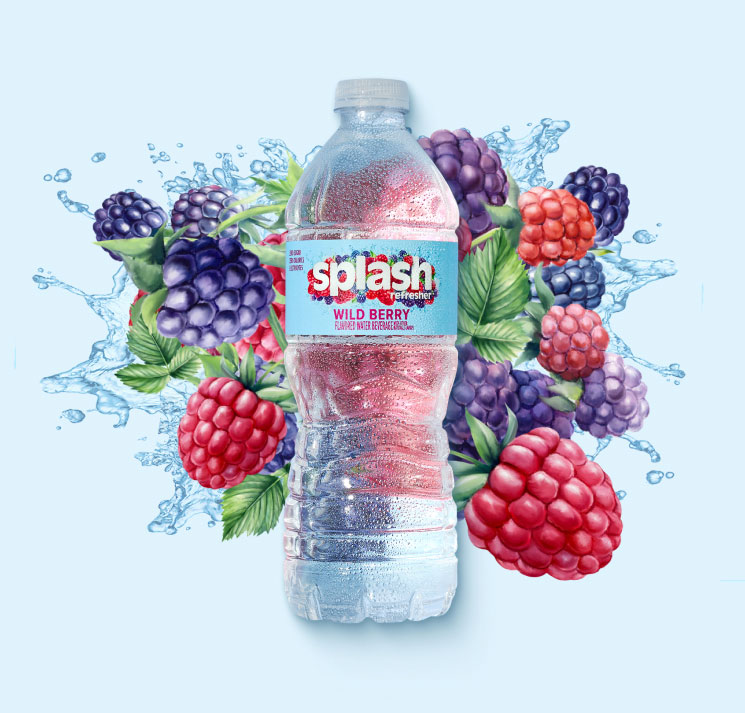 Splash Flavored Bottled Water Beverages