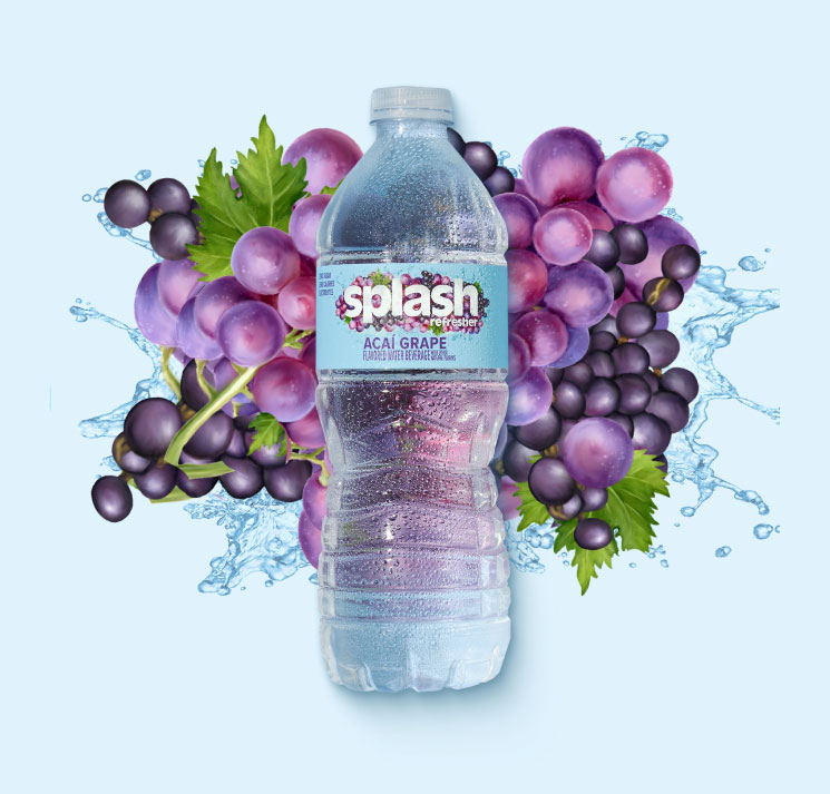 Splash Flavored Bottled Water Beverages