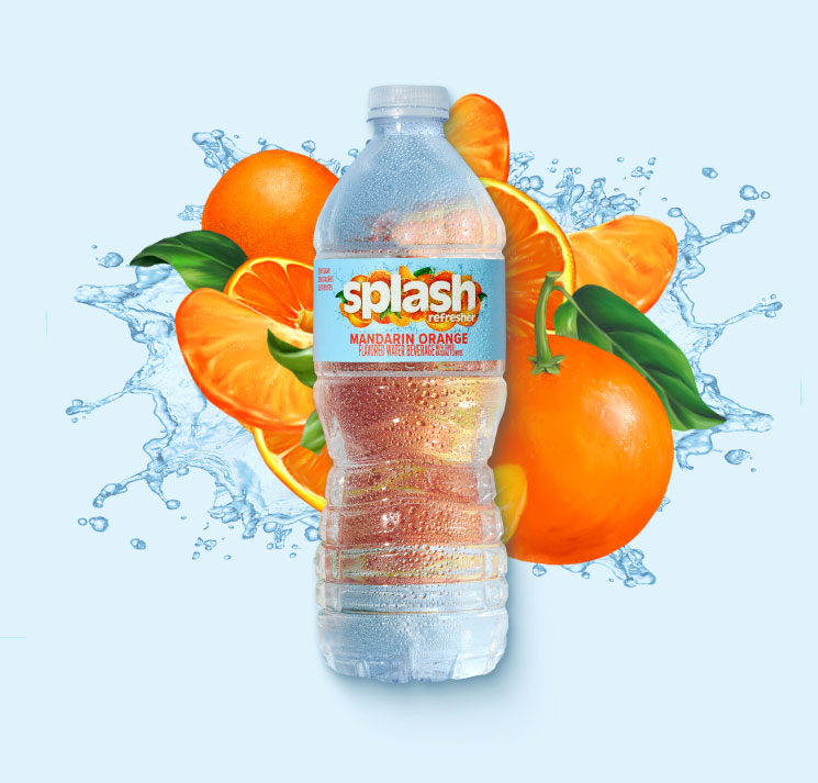 Splash Flavored Bottled Water Beverages