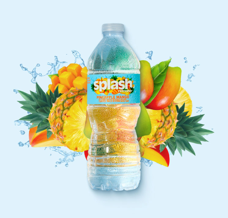 Splash Flavored Bottled Water Beverages